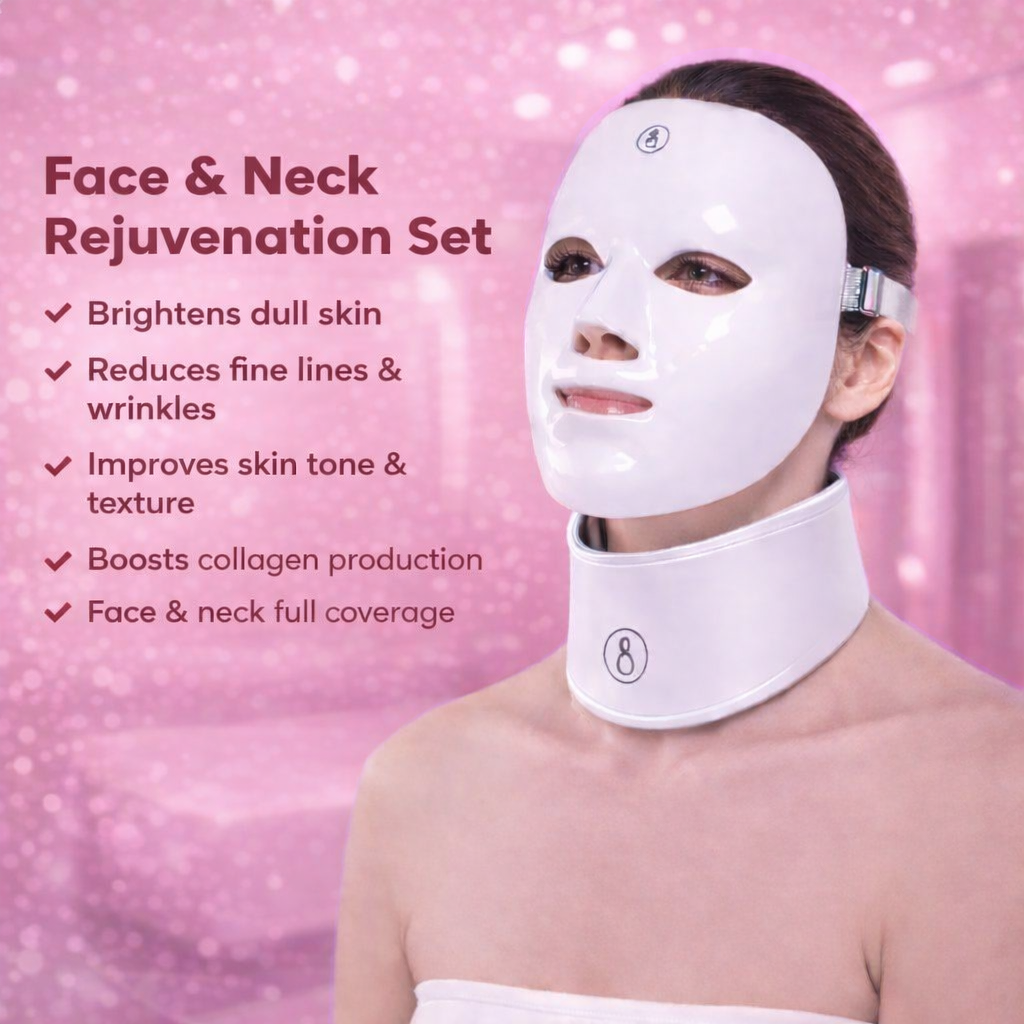 Professional LED Photon Mask – 7 Colour Light Therapy for Face & Neck ...